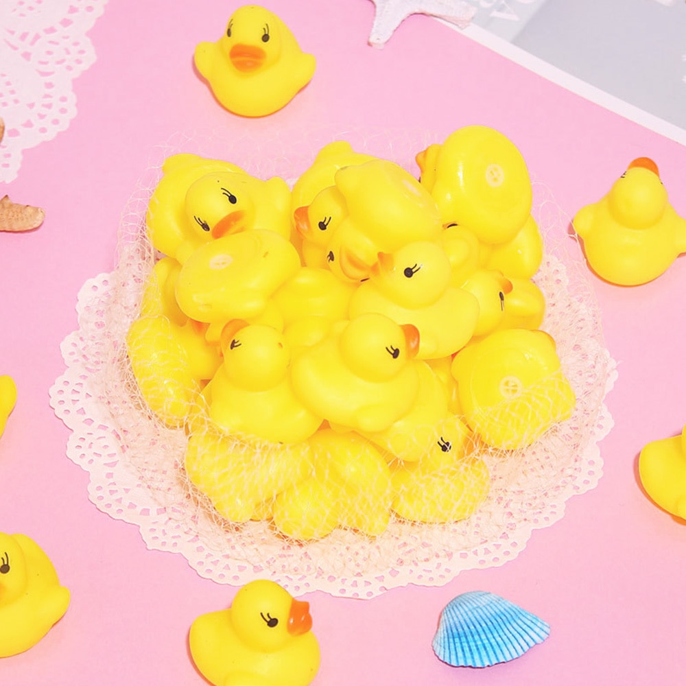 Set 15 ratuste, Cauciu, 4 cm, Galben - eMAG.ro