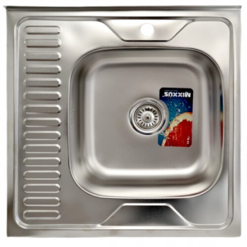 Chiuveta pentru bucatarie patrata Mixxus, Z6060R-06-160E, din inox ... Chiuveta pentru bucatarie patrata Mixxus, Z6060R-06-160E, din inox ...