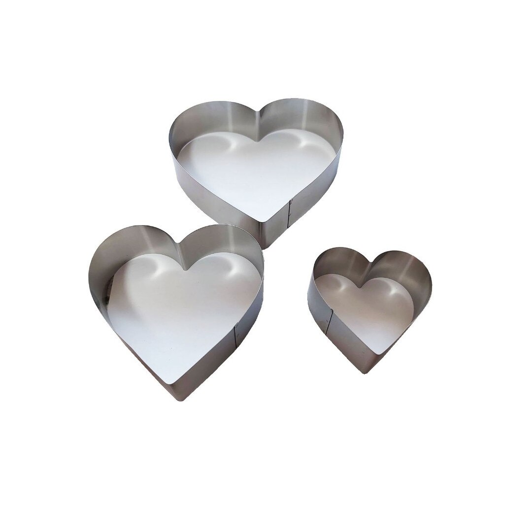 Set 3 Tavi pentru torturi cu 3 etaje, Inima, 192COF - eMAG.ro