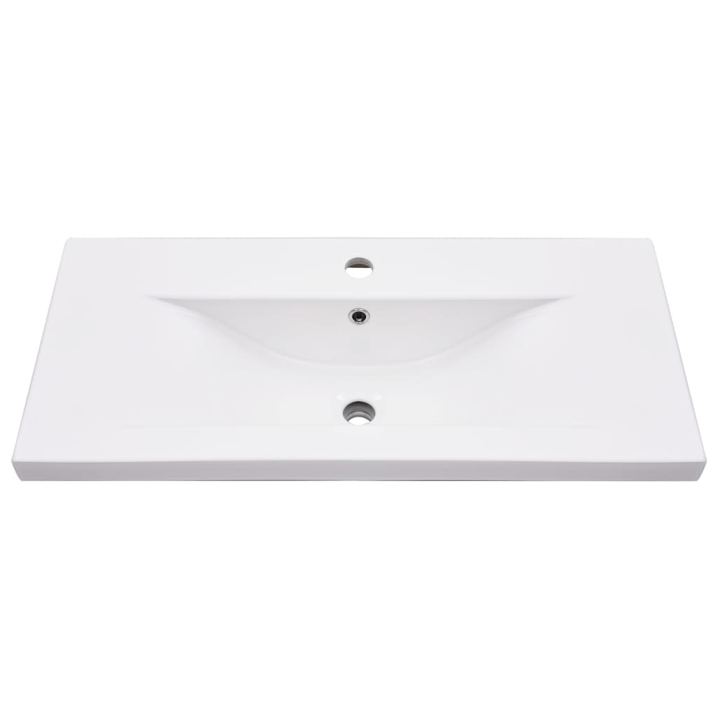 Cadru lavoar baie cu chiuveta incorporata, negru, fier, Universal si ...