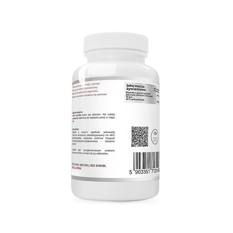 Lion's Mane Extract - Coama leului 500mg 60 Capsule Vege, Wish - eMAG.ro