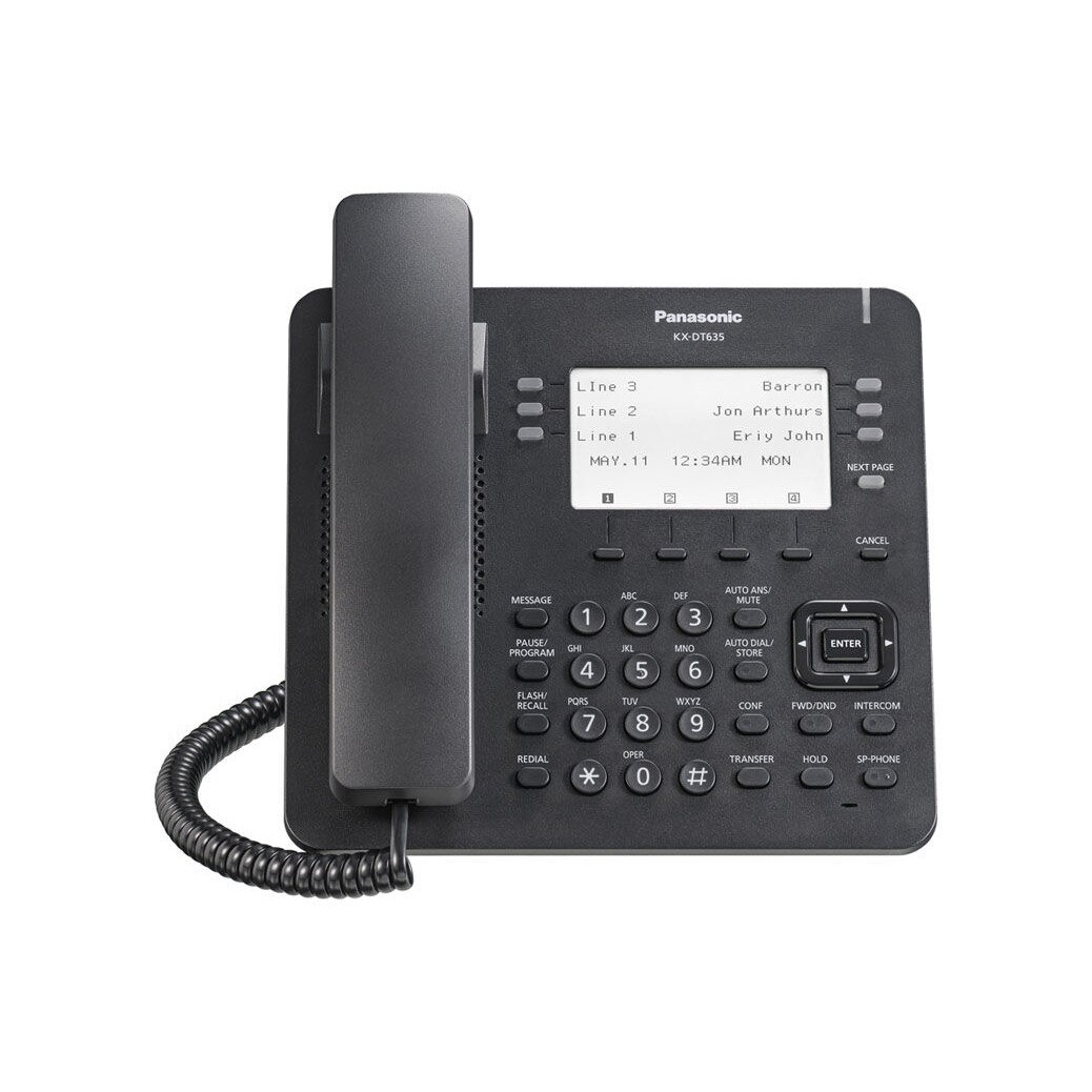 Telefon digital proprietar KX-DT635, display 3,6 inch, 6 x 4 taste ...