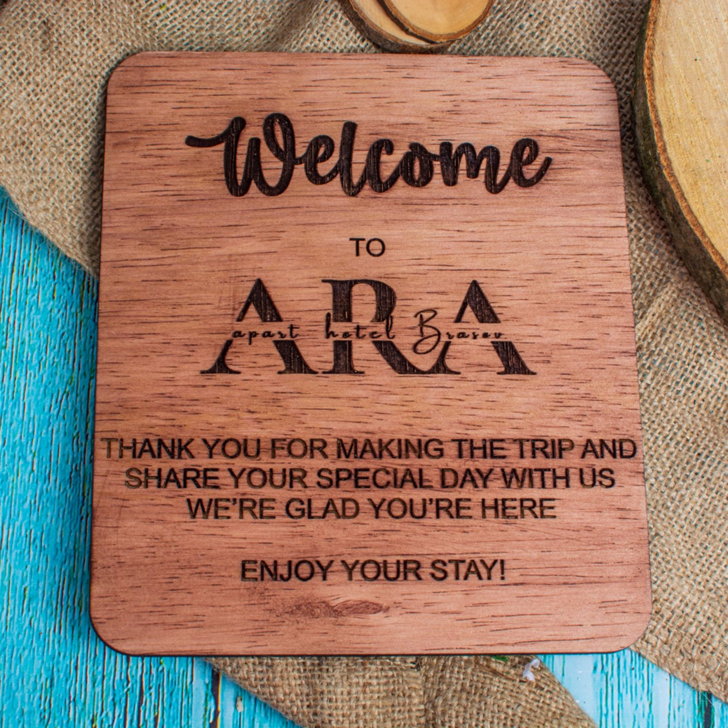 Decor Rama Foto HH1571 Primire Intrare Welcome din lemn Personalizata ...