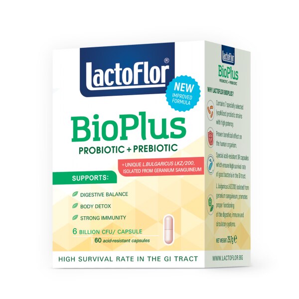 Lactoflor bioplus probiotikum + prebiotikum, 60 db - eMAG.hu