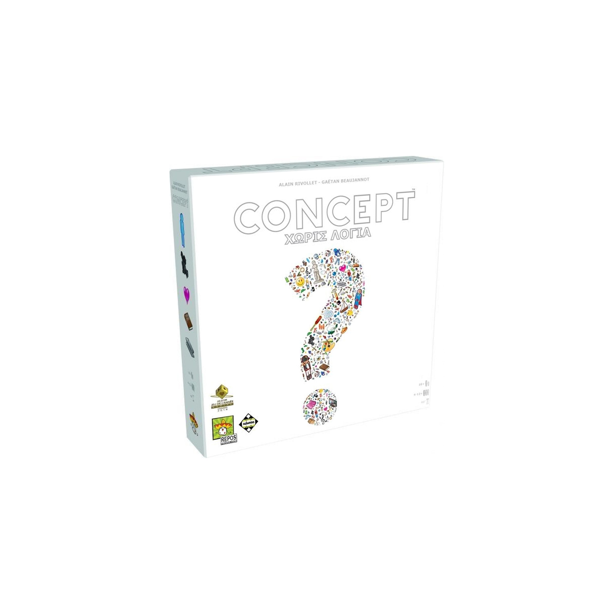 Joc de societate Concept: Fara Cuvinte, Kaissa, Alb - eMAG.ro