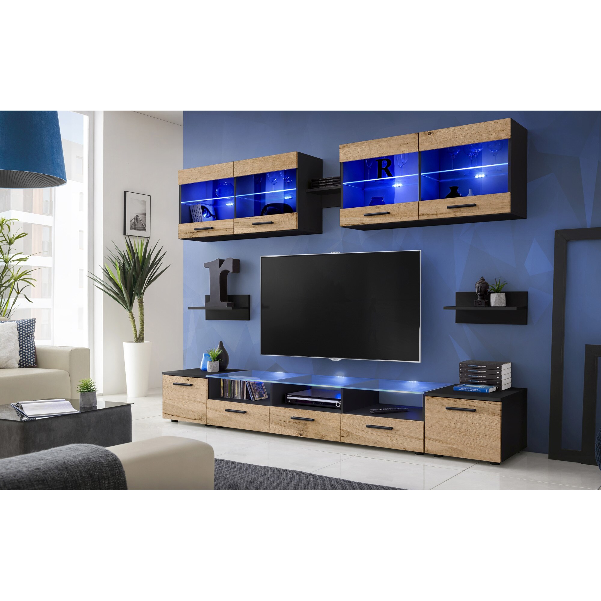 Set Mobila Living Flash, Extreme Furniture, PAL, 230 x 195 x 45 cm ...