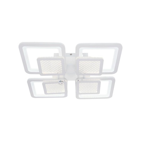Lustra LED Patrata cu Telecomanda, 144W, Dimabila, Alb - eMAG.ro