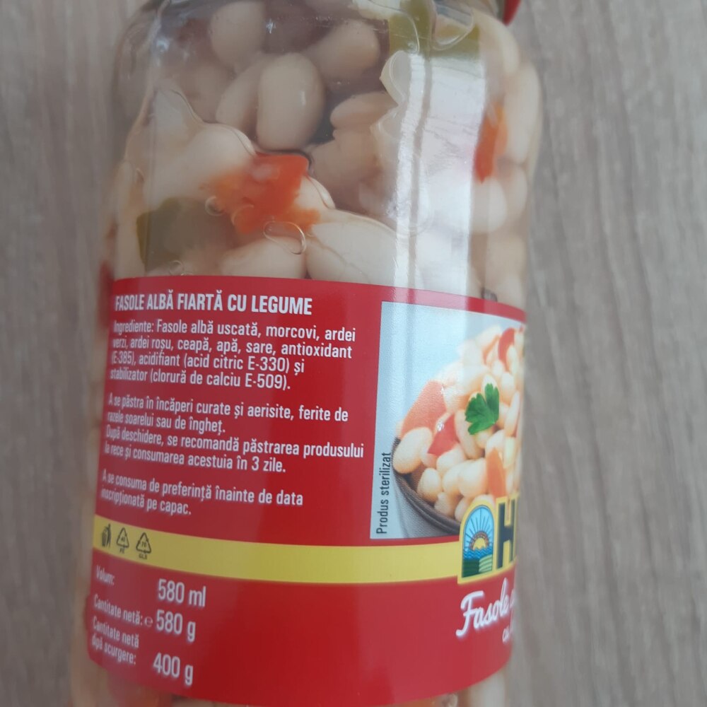 Fasole Alba Fiarta cu Legume Naturavit Hess, 580 ml - eMAG.ro