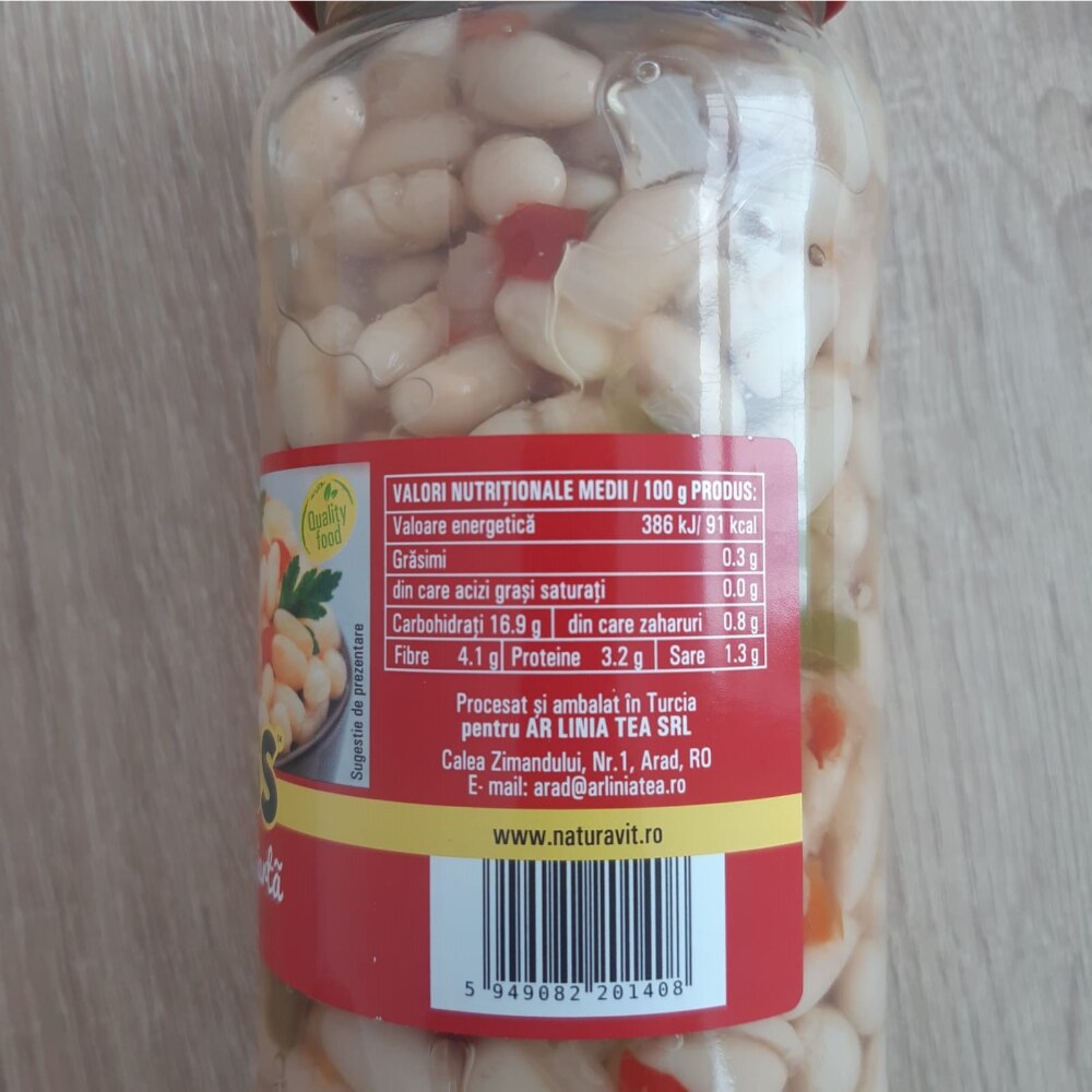 Fasole Alba Fiarta cu Legume Naturavit Hess, 580 ml - eMAG.ro