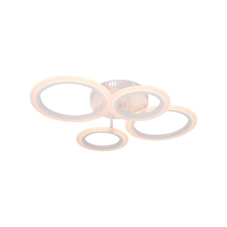 Lustra Led Cerc, 2.4 Ghz, 76W, Dimabila, Alb - eMAG.ro