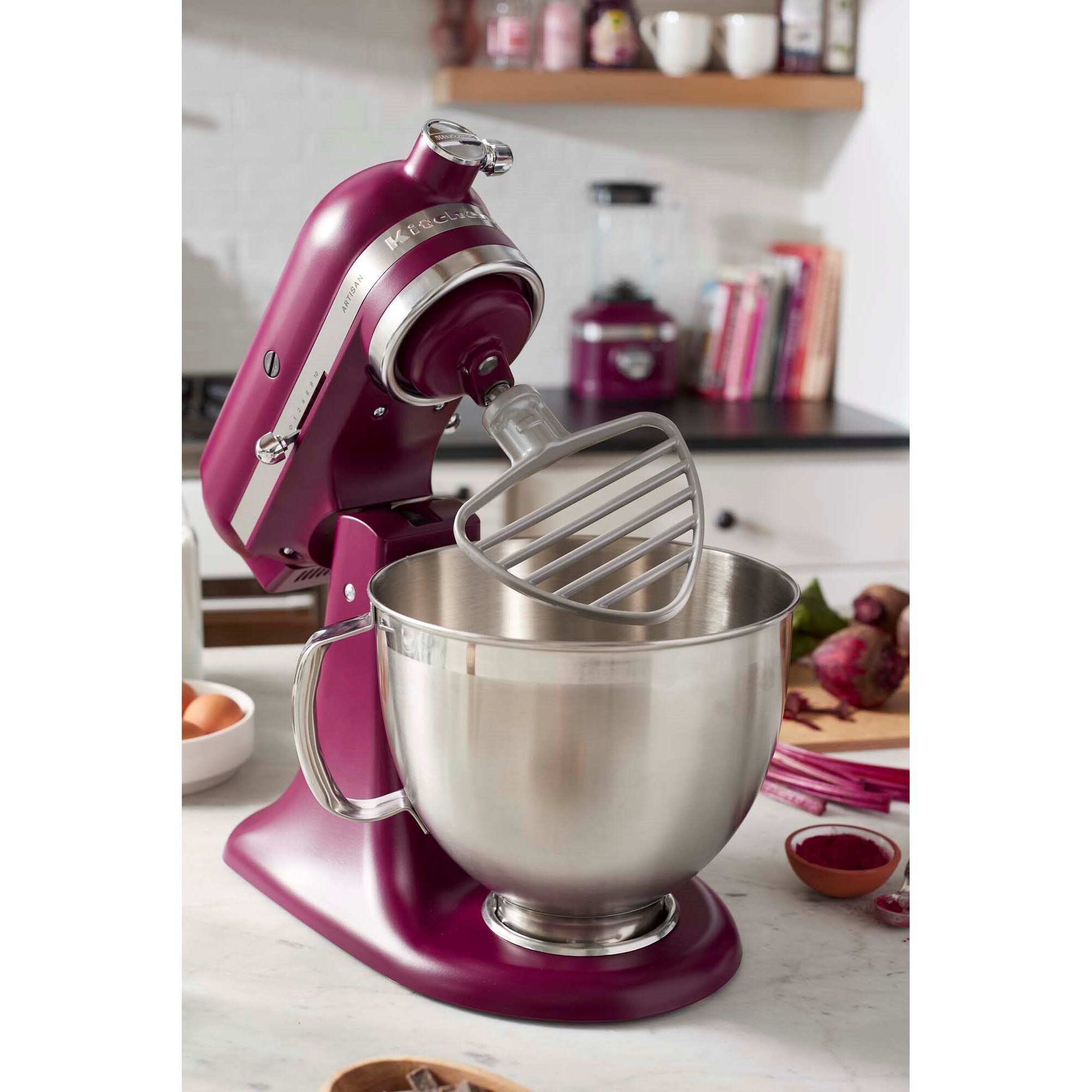 Mixer cu bol 4.8L, Artisan, Model 195, Beetroot - KitchenAid - eMAG.ro