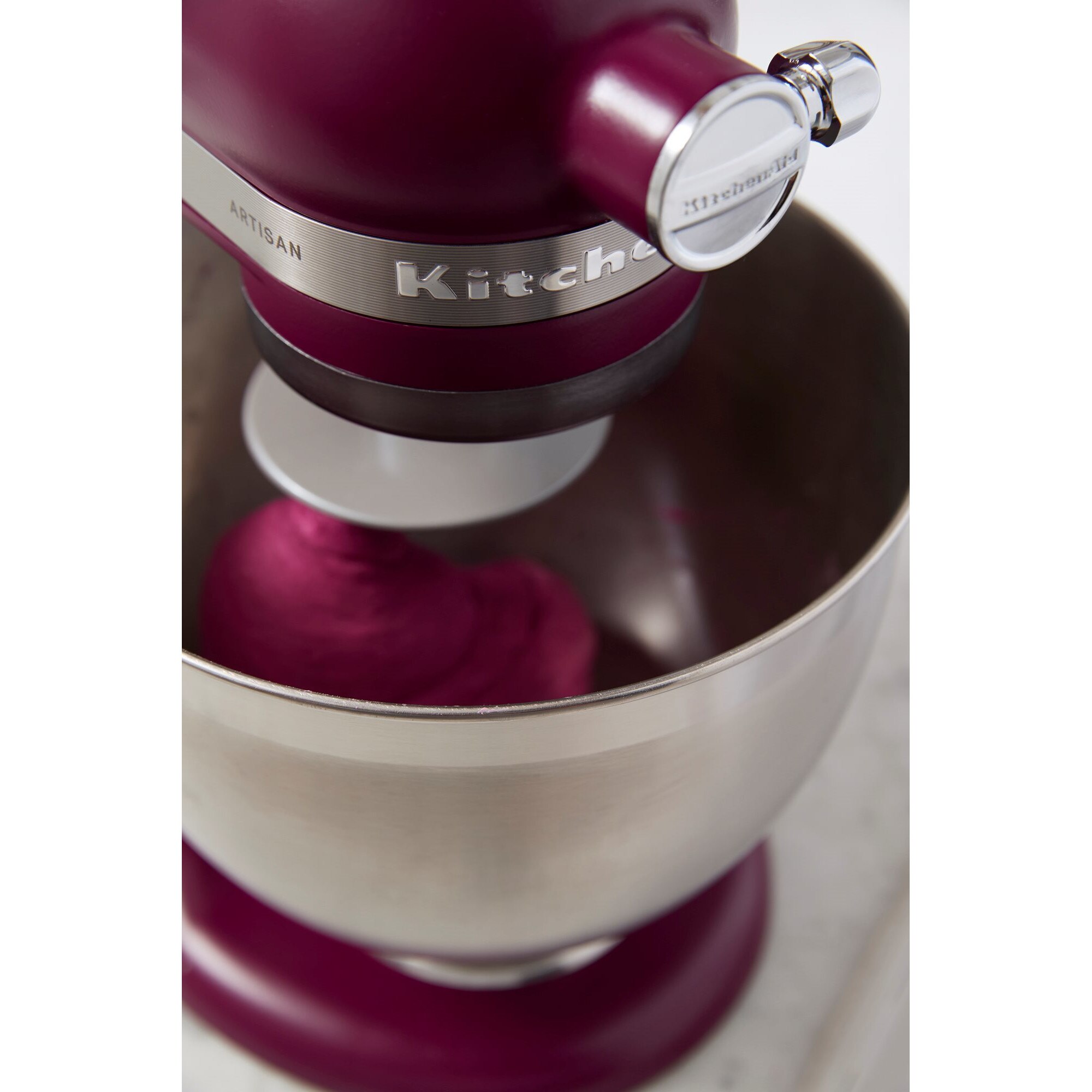 Mixer cu bol 4.8L, Artisan, Model 195, Beetroot - KitchenAid - eMAG.ro