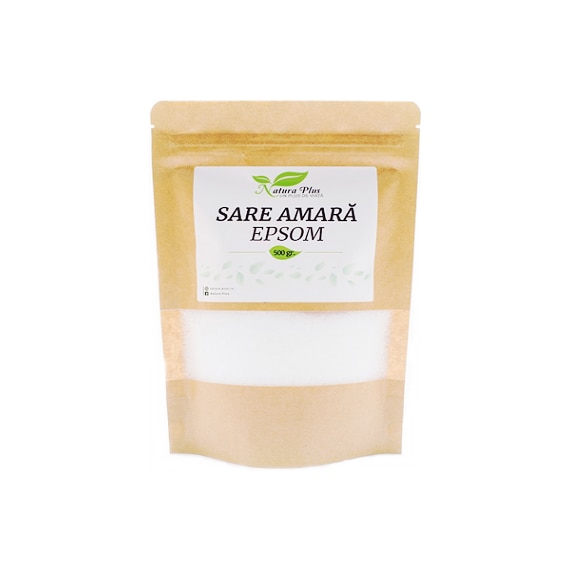 Sare Epsom - Sare amara, 500g, Natura Plus - eMAG.ro