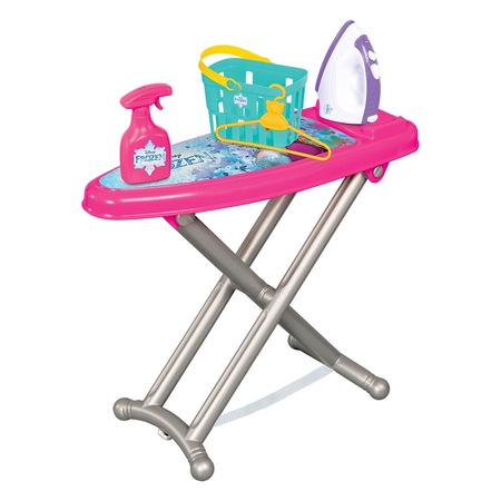 Set de curatenie Frozen cu masa de calcat, fier, cos de rufe, umeras si ...