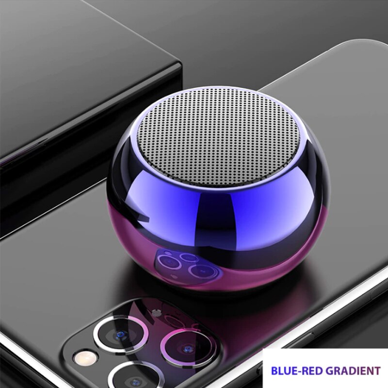 Mini Boxa portabila GITFOS cu sunet 3D, Bluetooth, Wireless, albastru ...