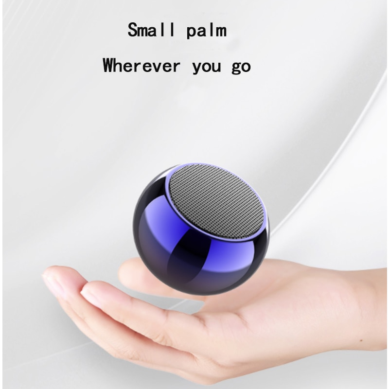 Mini Boxa portabila GITFOS cu sunet 3D, Bluetooth, Wireless, albastru ...