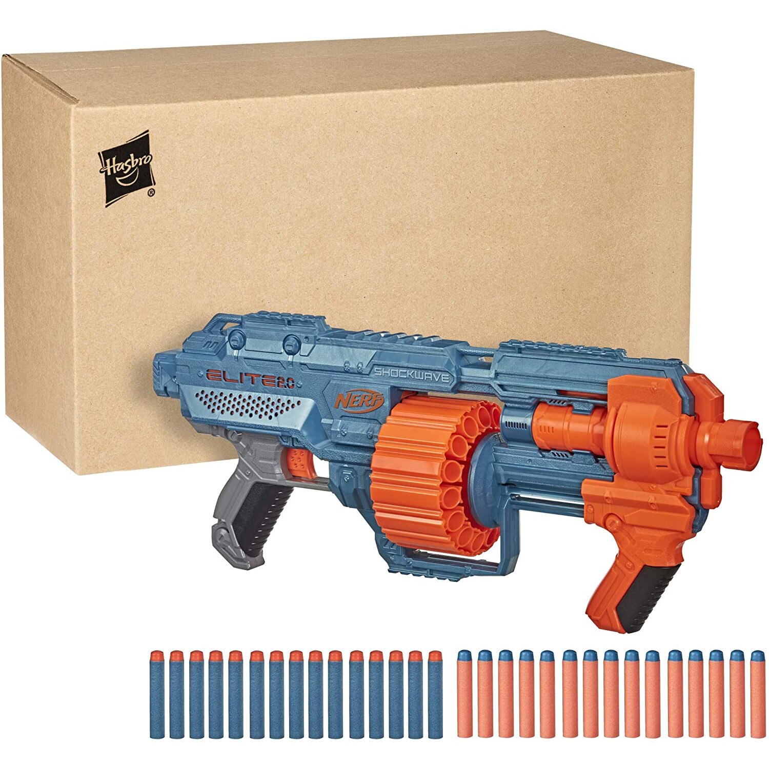 Mitraliera Nerf Elite N -Strike 2.0 RD - 15, dotata cu Tambur Rotativ ...