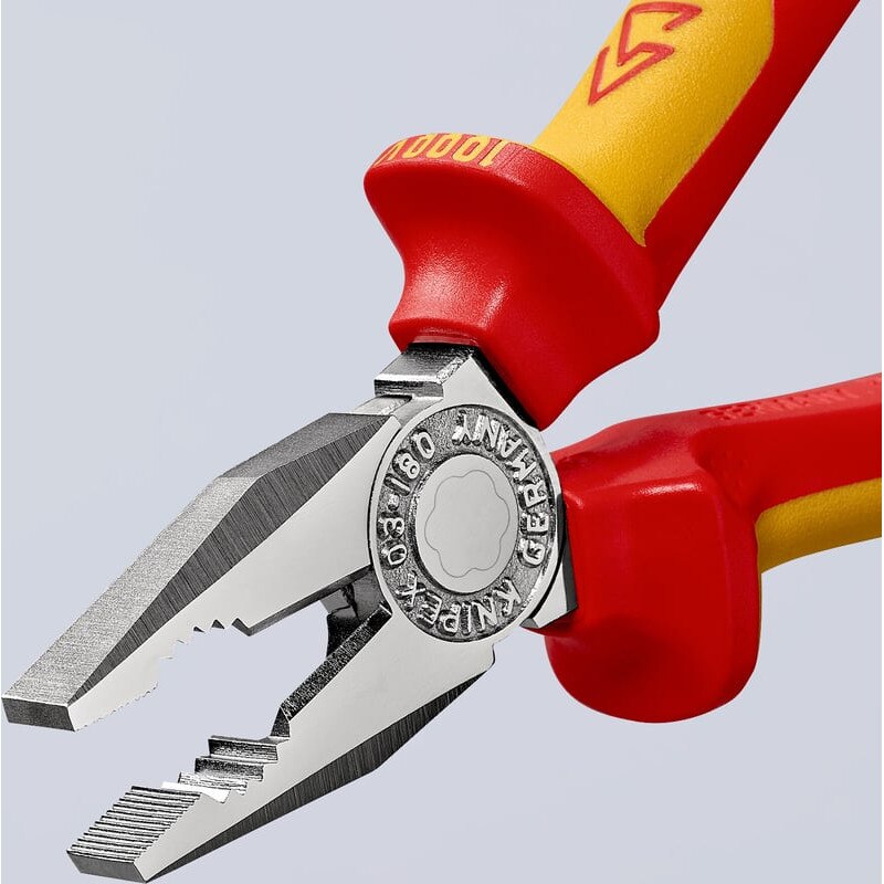 Cleste profesional combinat izolat Knipex KNI0306180T, 180 mm - eMAG.ro