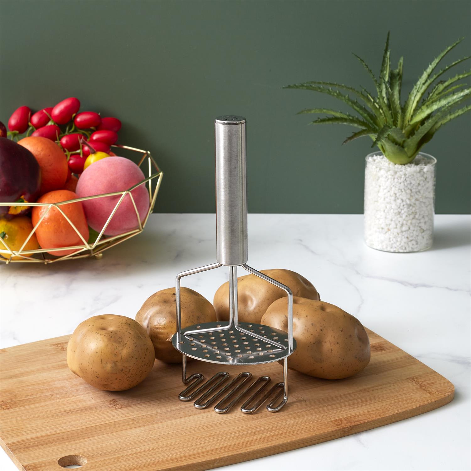 Presa piure, din inox, inaltime 24,7 diametru 10,5 cm - eMAG.ro