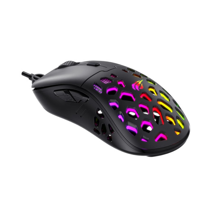 Mouse gaming, Havit, GAMENOTE MS955 RGB, 1000-12000 DPI, Negru - eMAG.ro