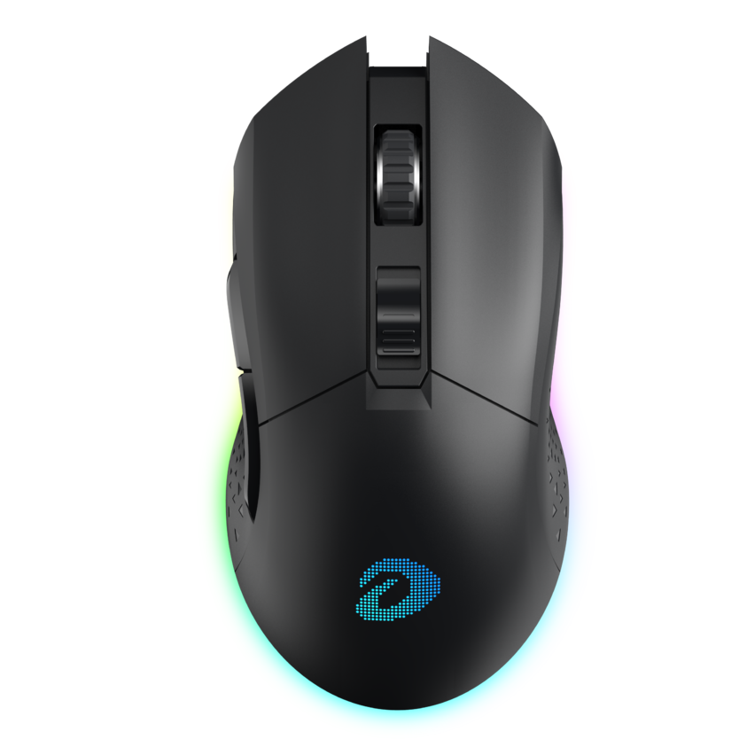 Dareu EM901X Vezeték nélküli gamer egér + töltőállomás, RGB, 2.4Ghz ...