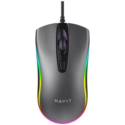 Havit MS72 egér, RGB, fekete - eMAG.hu