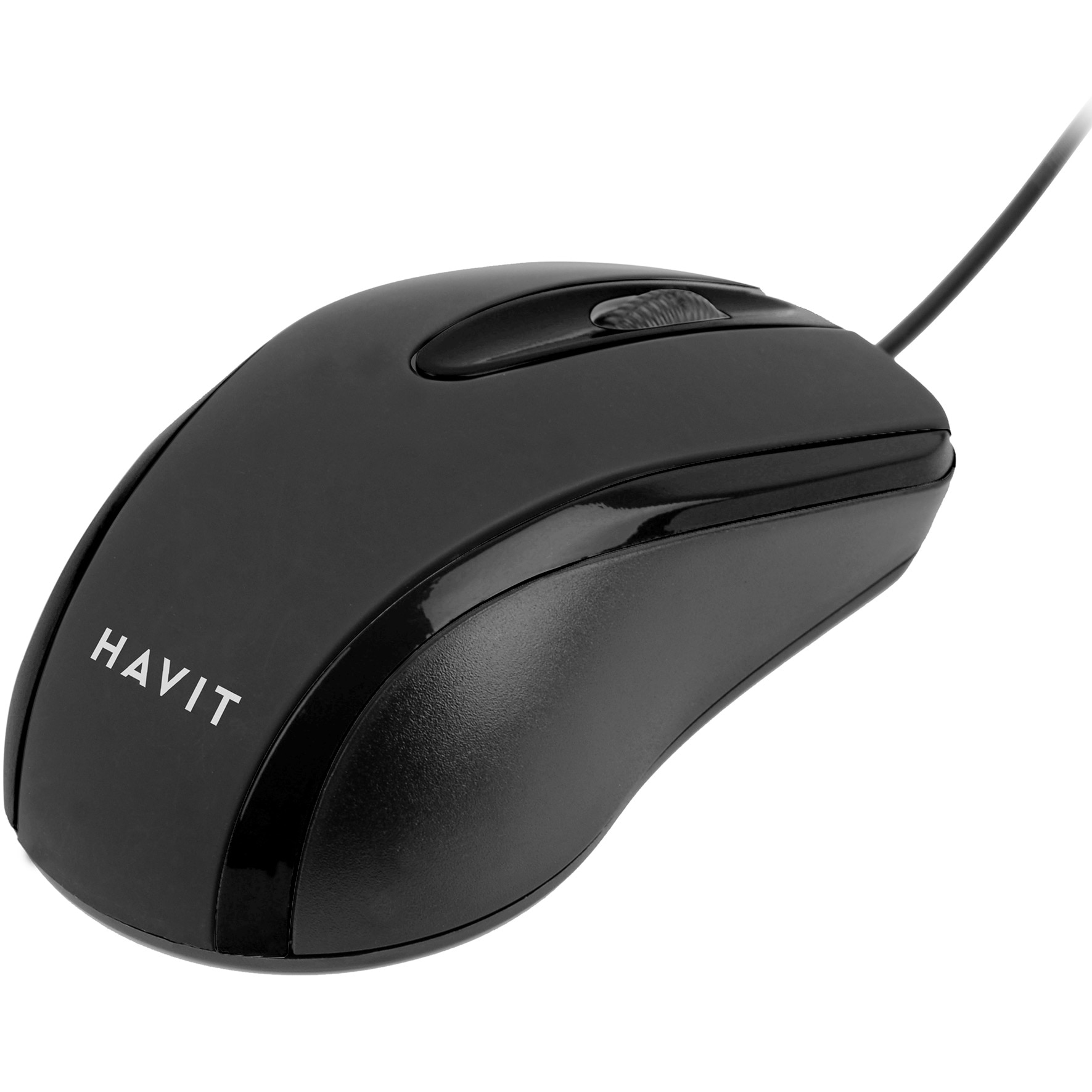Mouse office optic HAVIT MS753, 1000 dpi, 3 butoane, USB, Negru - eMAG.ro