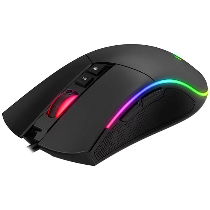 Mouse pentru gaming, Havit, GAMENOTE MS1001S RGB, 800-4800 DPI, Negru ...