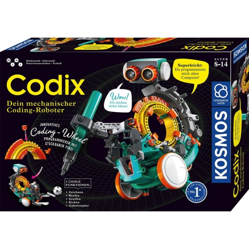 Set robot Codex, Kosmos, Experimente, 150 piese, Multicolor - eMAG.ro