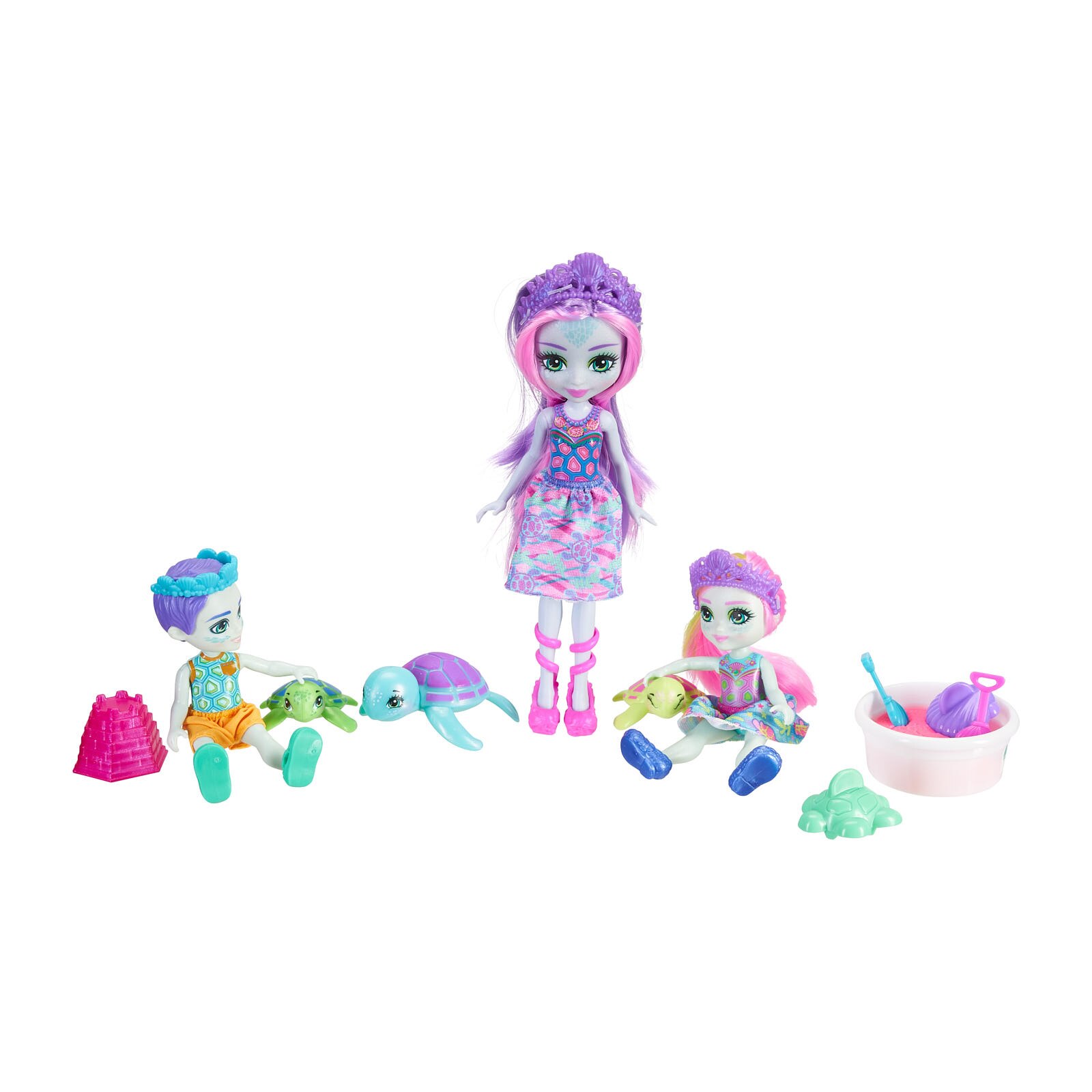 Set 3 papusi Enchantimals Ocean Kingdom - Familia Turtle - eMAG.ro