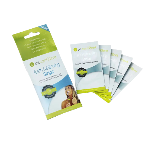 Set benzi de albire dentara, BeconfiDent, Teeth Whitening, 2 x 5 buc ...