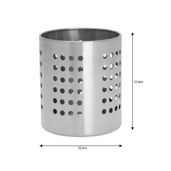 Recipient pentru tacamuri, Inox 10,5x13,5 cm Kinghoff - eMAG.ro