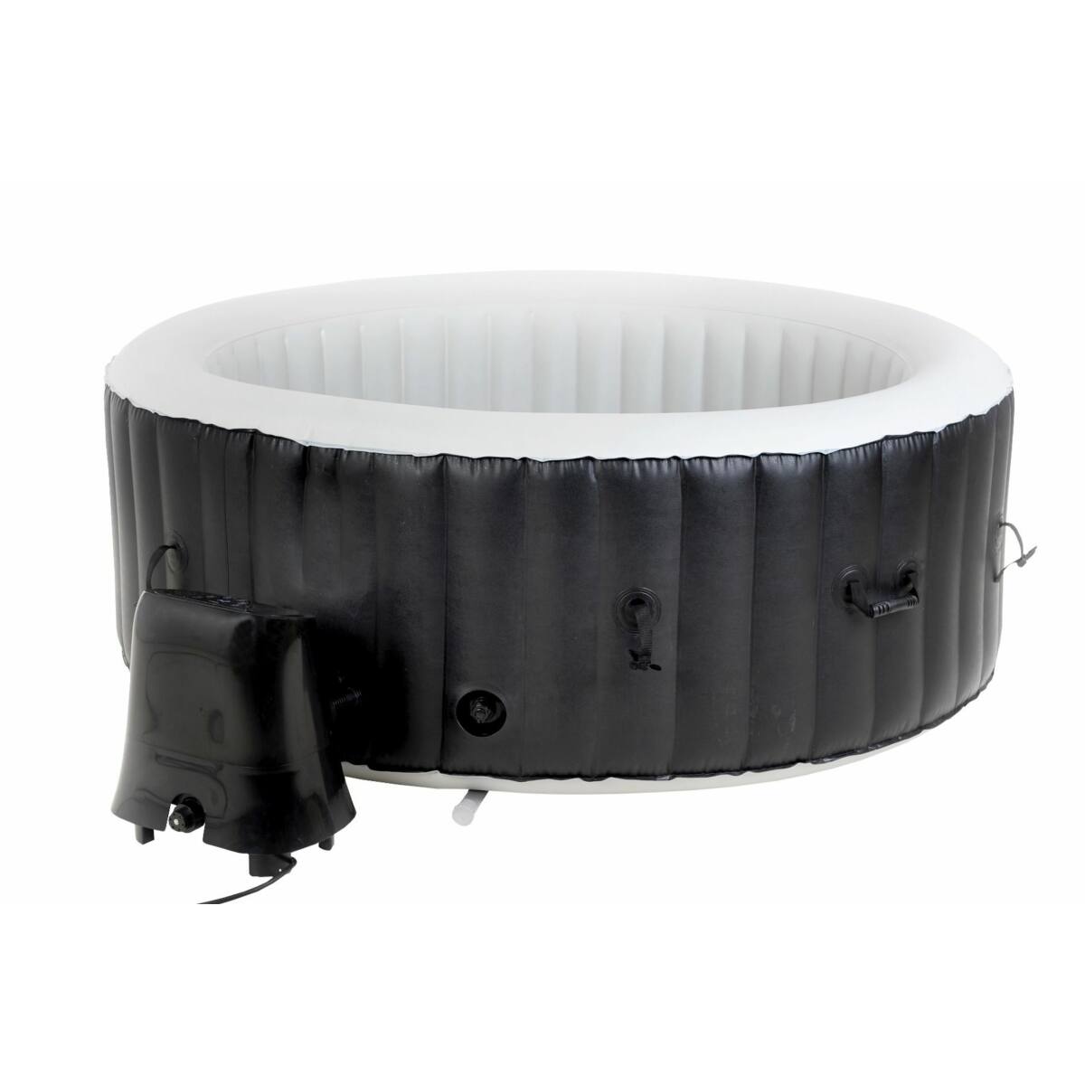 BeneoSpa - Felfújható mobil jacuzzi, 4 személyes, fekete-fehér - eMAG.hu