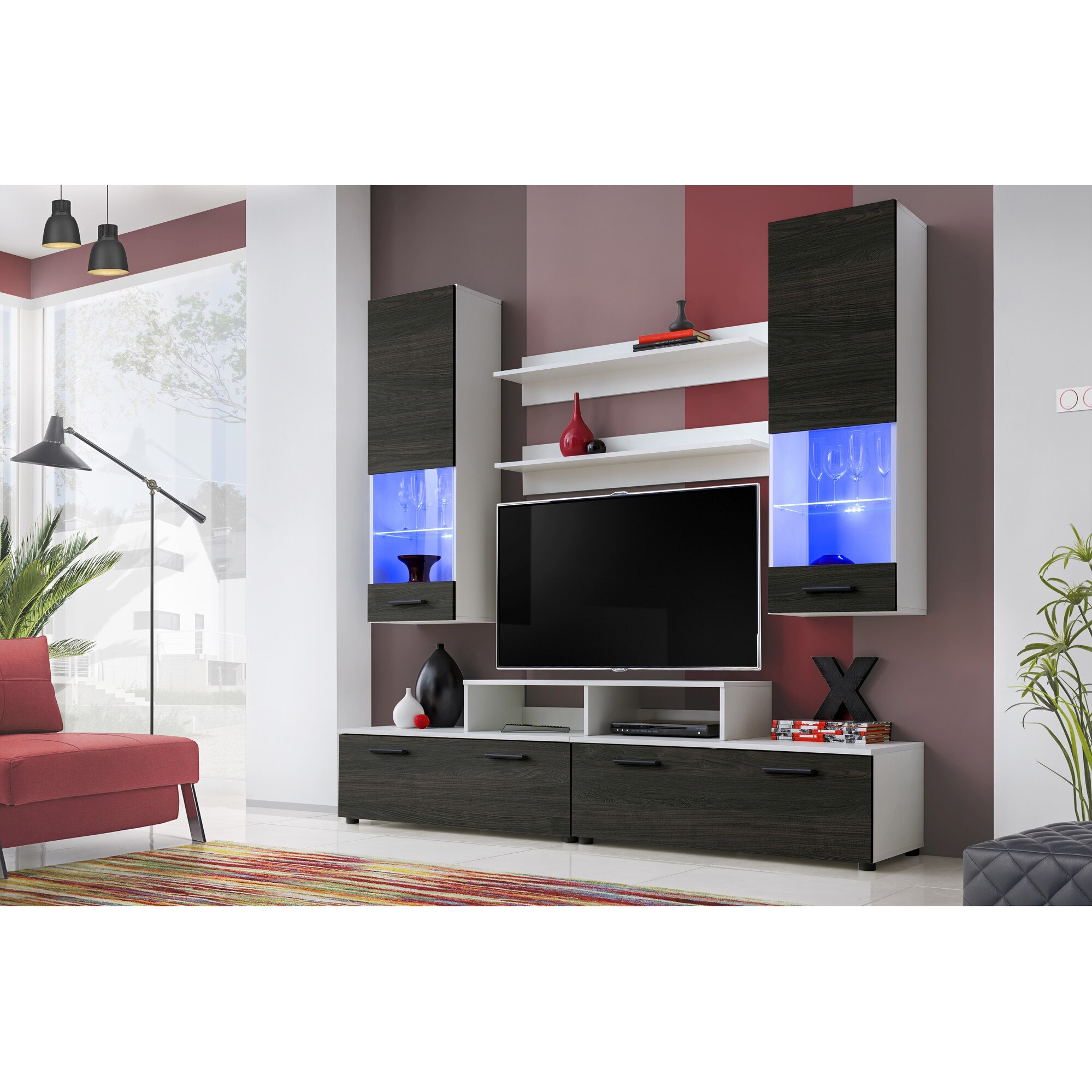 Set Mobila Living Alice, Extrem Furniture, PAL, 200 x 195 x 45 cm ...