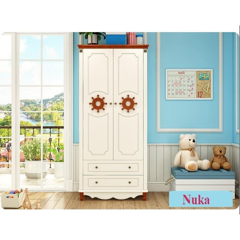 Dulap Zuma cu 2 usi pentru camera copii 94 X 58.5 X 207.5 cm - eMAG.ro