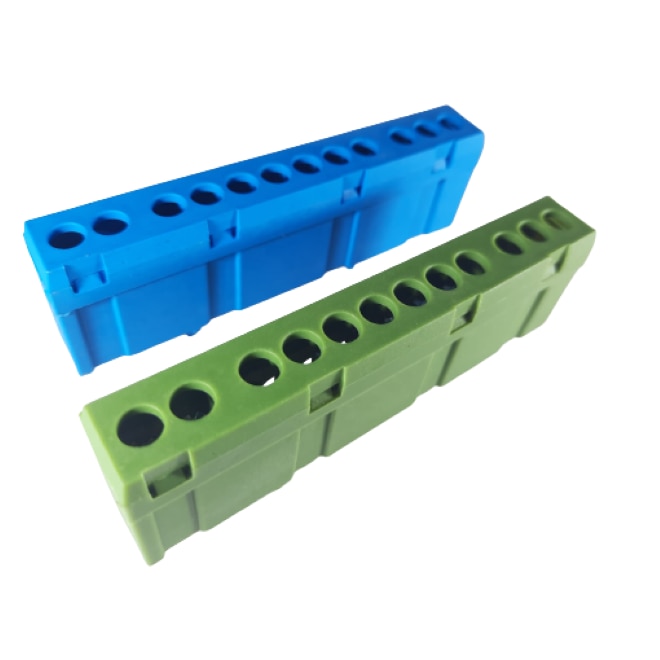 Set cleme bloc terminal barete pentru impamantare si nul albastra si ...