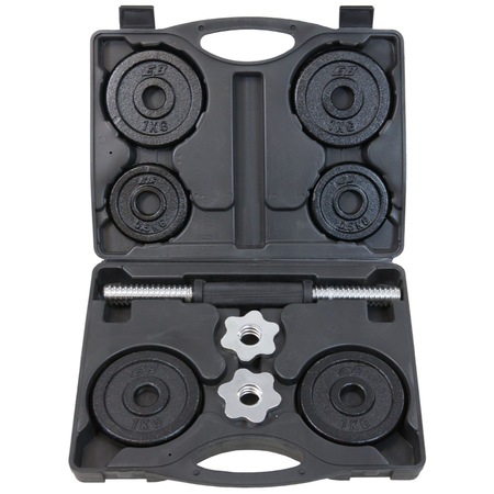 Set greutati fitness, EB Fit, 4x1kg, 2x0.5kg, Negru - eMAG.ro