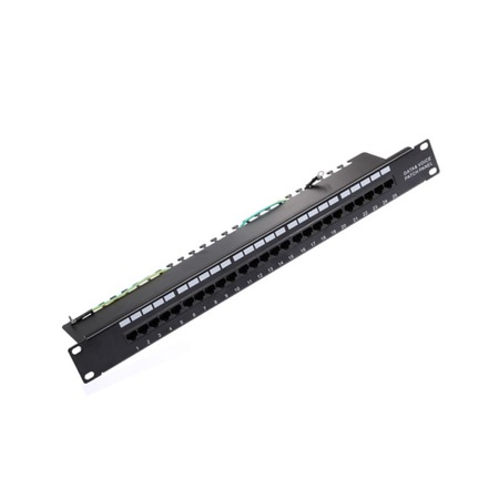 Patch Panel ISDN, 25 porturi, RJ45, montabil in rack 19 1U - eMAG.ro