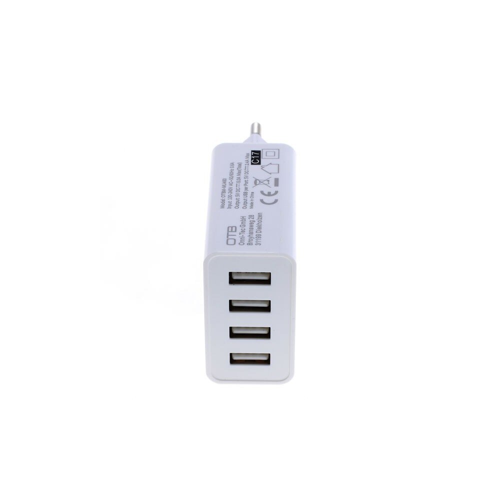 OT autós adapter, 4 portos 100-250v 5.0a multi usb-id, fehér - eMAG.hu OT autós adapter, 4 portos 100-250v 5.0a multi usb-id, fehér - eMAG.hu