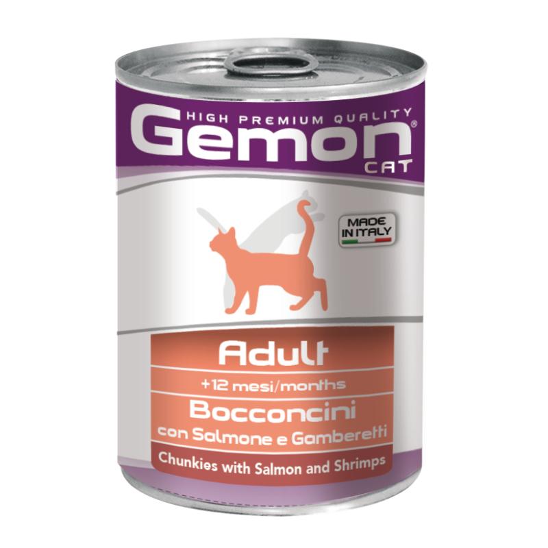 Conserva Gemon Cat, Adult, Somon si Creveti, 415g - eMAG.ro