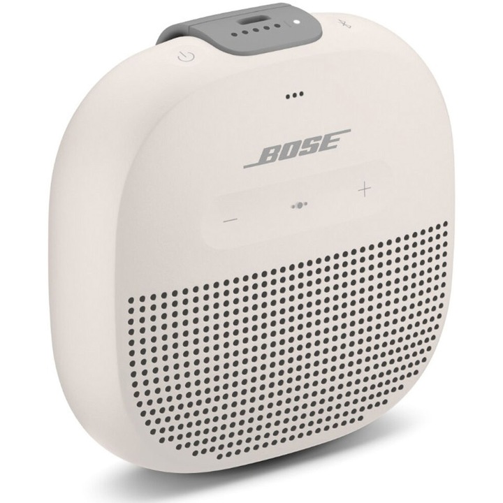 Boxa portabila Bose SoundLink Micro, White Smoke - eMAG.ro
