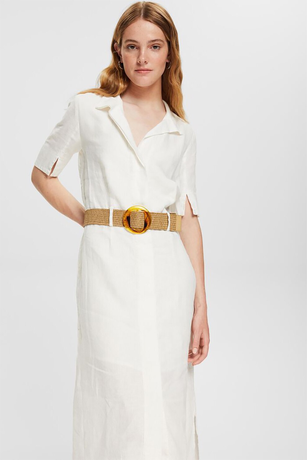 Esprit, Curea lata cu aspect tesut si catarama rotunda - eMAG.ro