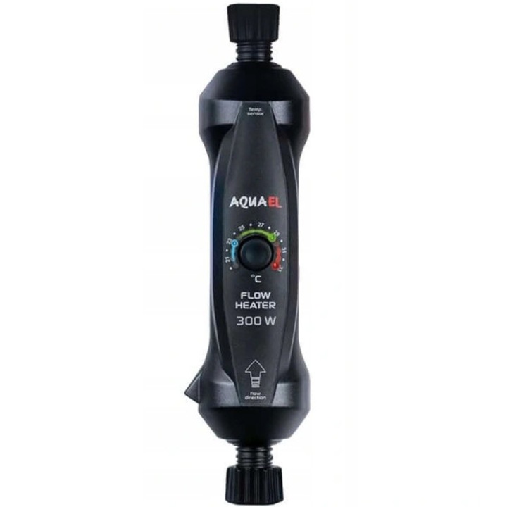 Incalzitor pentru acvariu Flow Heater, Aquael, 300 W, 20 - 33 ºC, Negru ...