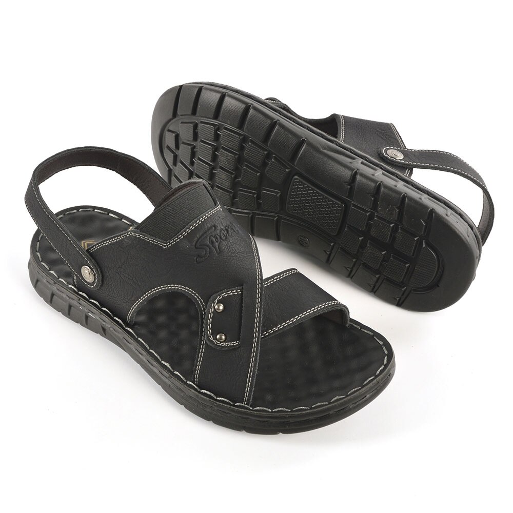 Sandale De Barbati, Alex, Negru, 45 EU - eMAG.ro