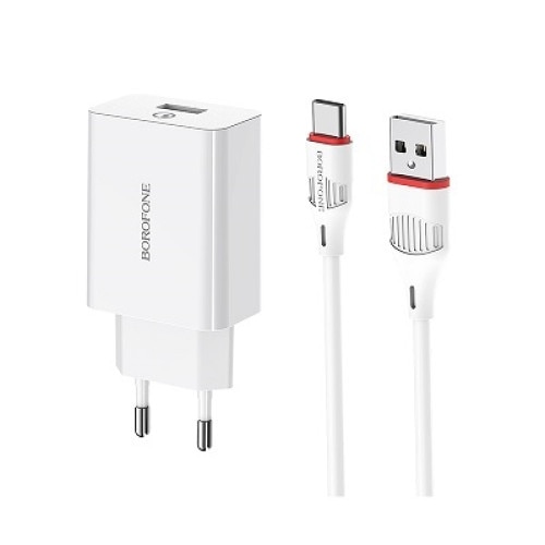 Borofone Ba21a Hálózati Usb Qc3 0 Gyorstöltő Töltőadapter Töltőfej