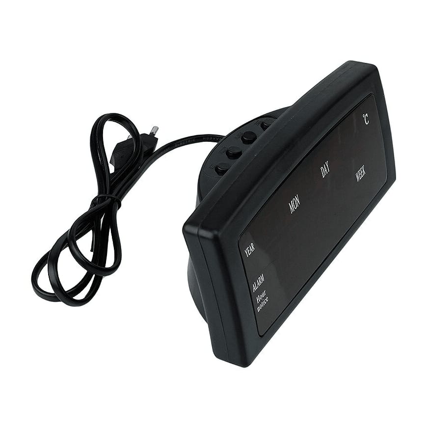 Ceas Digital LED, cu Termometru, Calendar, Alarma - eMAG.ro