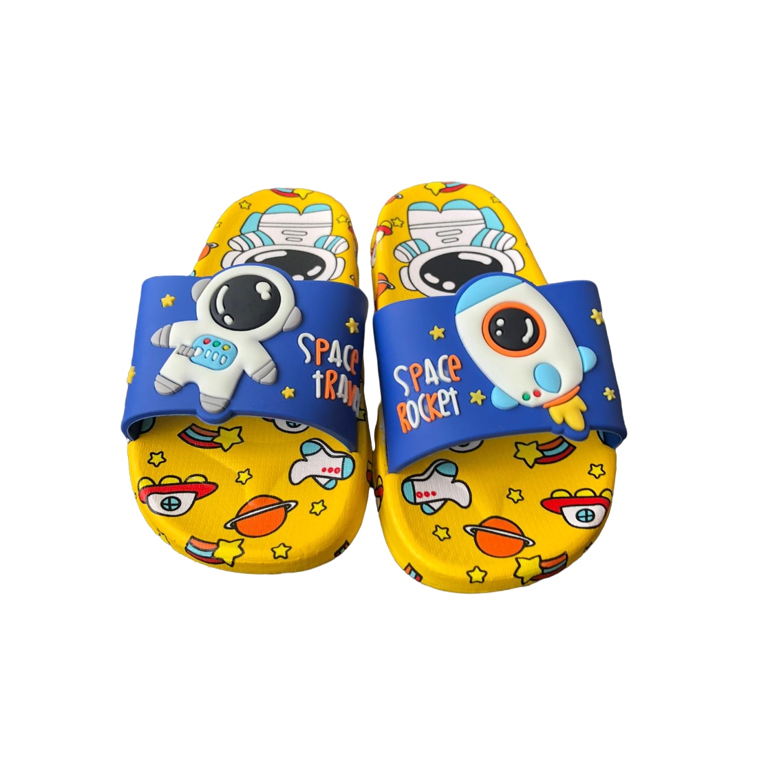 Papuci piscina sau plaja pentru copii Astro Galben 24-25 EU - eMAG.ro