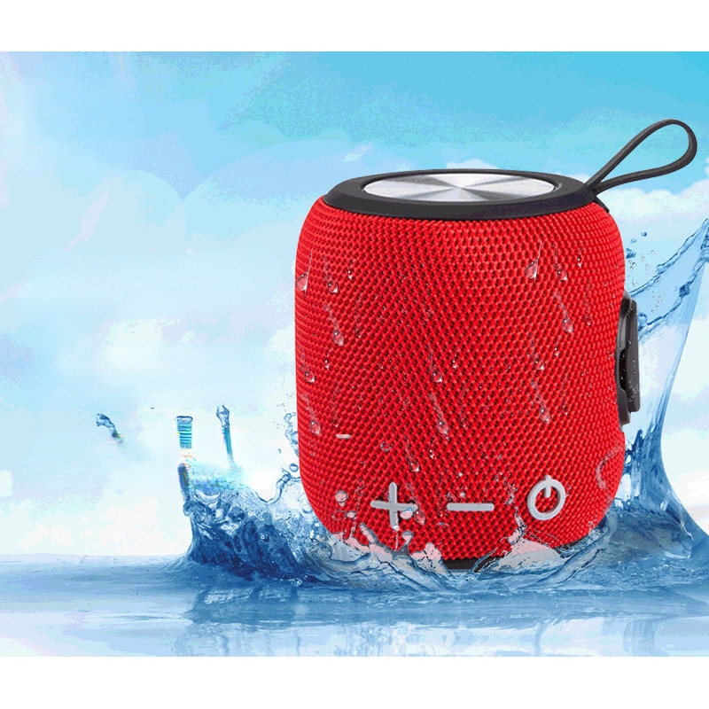 Boxa portabila, Bluetooth 5.0, Impermeabila, 24h, Rosu - eMAG.ro