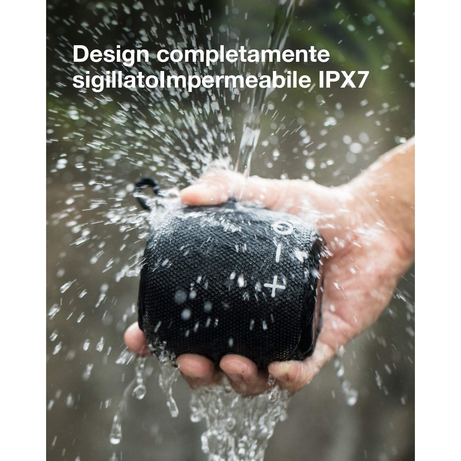 Boxa portabila, Bluetooth 5.0, Impermeabila, 24h, Negru - eMAG.ro