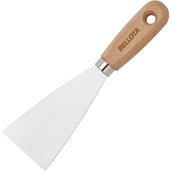 Spaclu din inox, Bellota, 60 mm, maner din lemn, pentru lucrari de ...